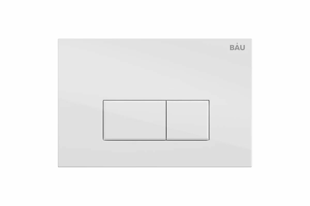Bauedge Кнопка смыва BAU Hotel для инсталляции, белый глянец Q00006