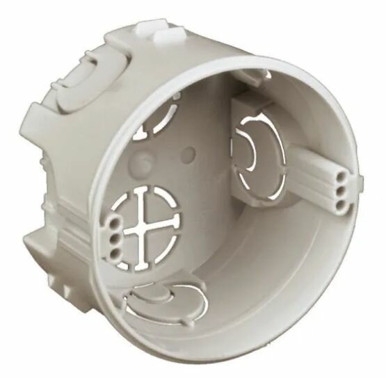 Подрозетник Kopos для сплошных стен, 74х43 мм, самозатухающий ПВХ, KP 68_KA