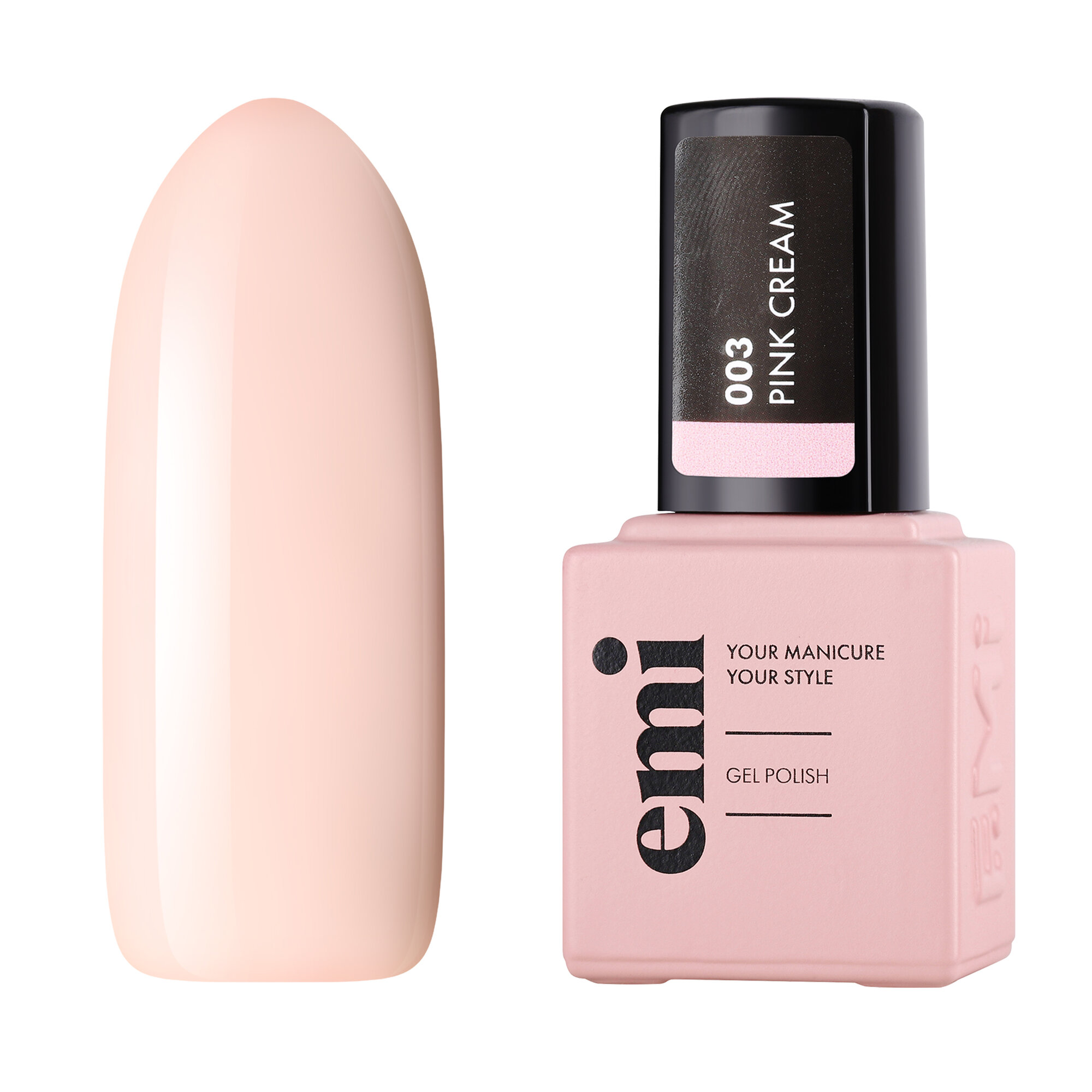 Гель-лак EMI EMILac №003, Розовые сливки, 9 мл