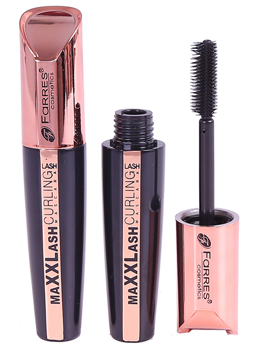 Тушь для ресниц Farres MaXXLash с силиконовой щеточкой черная