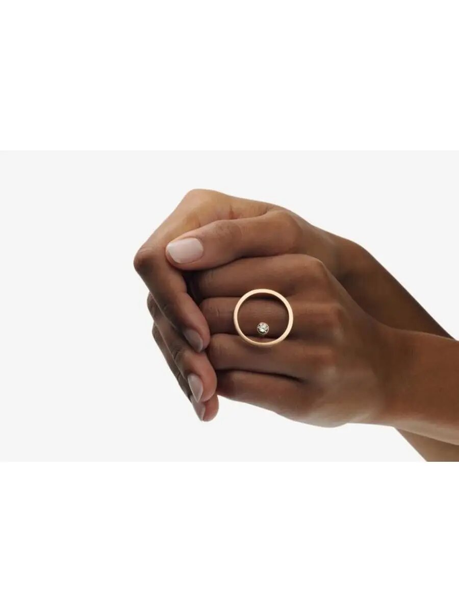 Кольцо, кристалл, фианит