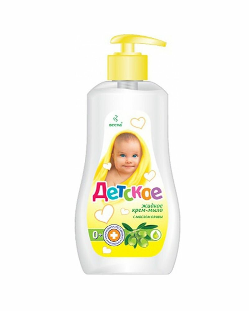Крем-мыло жидкое весна косметик "Детское" с маслом оливы, 280 мл, от 0 мес (09016)
