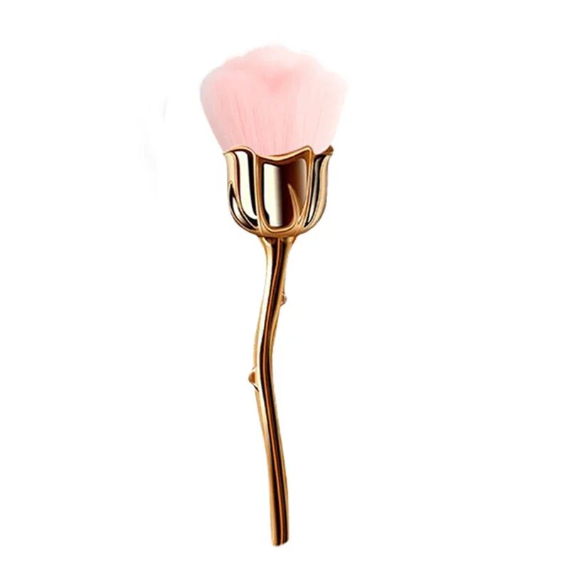 Кисть для макияжа в виде цветка, Gold Pink
