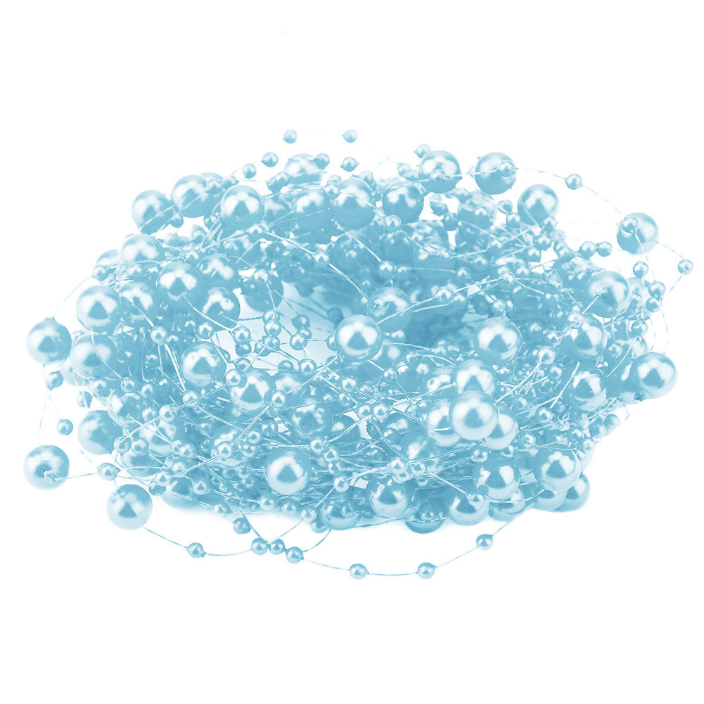 Синий искусственный жемчуг, рыболовная нить, 10 м, сделай сам, украшение для свадебной вечеринки, бусины, цепочка, принадлежности для изготовления ювелирных изделий