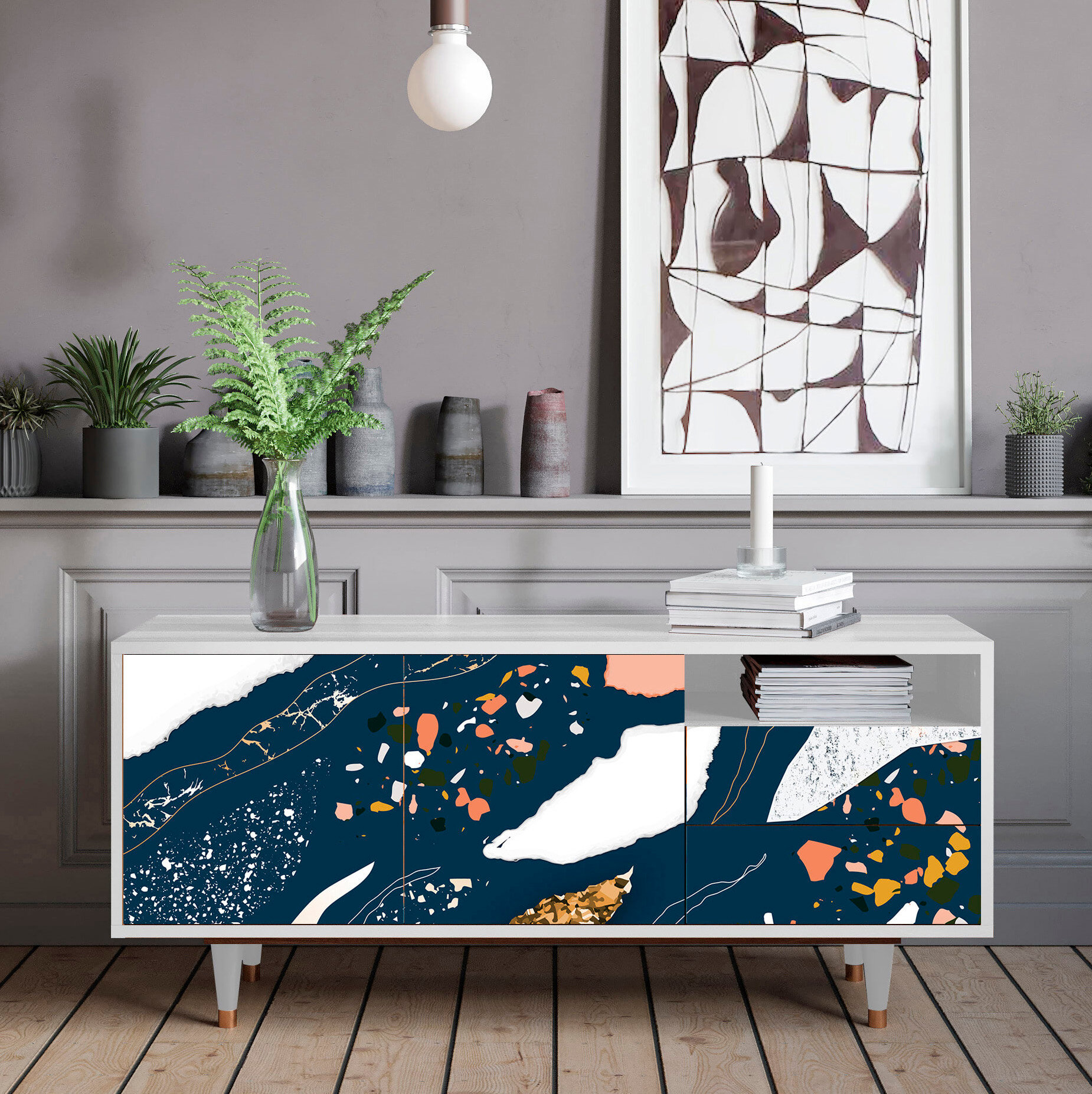 ТВ-Тумба - STORYZ - T7 Nude Iceberg, Размер - 125 x 56 x 41 см, Цвет корпуса - , Белый