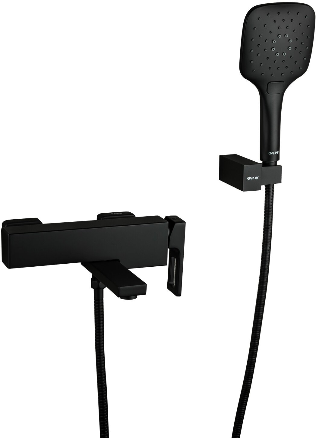 Gappo Смеситель для ванны 35к G3217-6 GAPPO черный