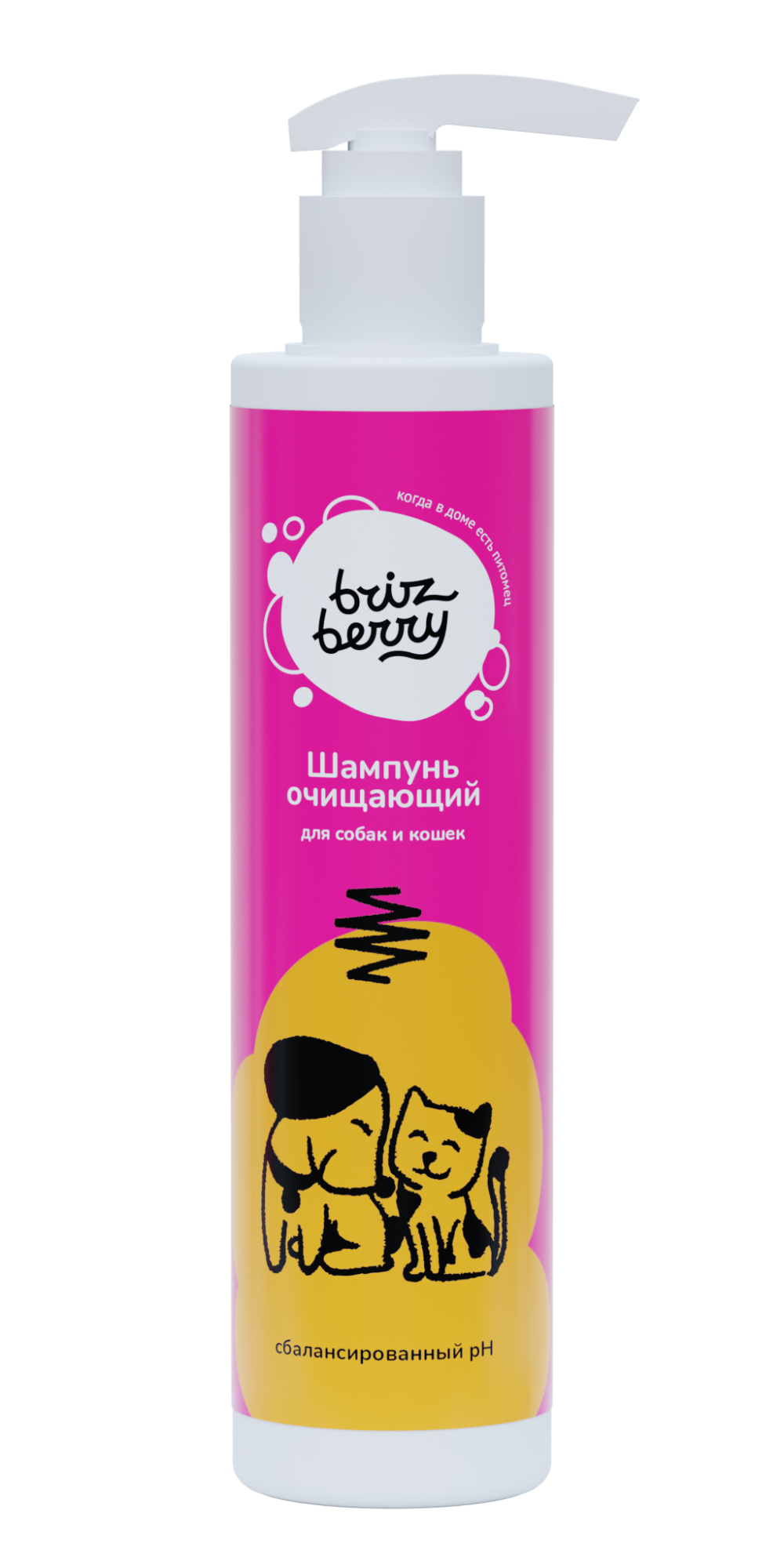 Brizberry Шампунь очищающий для собак и кошек, 400 мл
