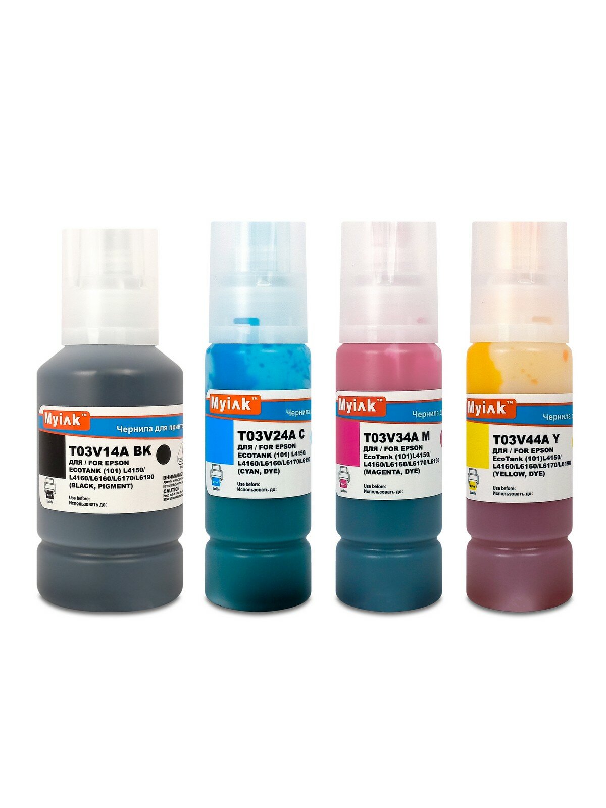 Чернила MyInk "Key Lock" (Ключ) для Epson 101/102 (L4150/L4160) 4 цв. (pgBk, C, M, Y)