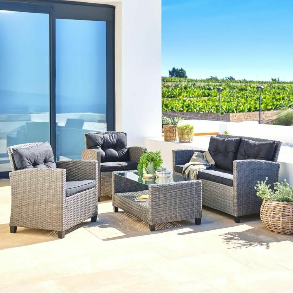 Комплект мебели AFM-805B Beige/Dark grey (Afina Garden)