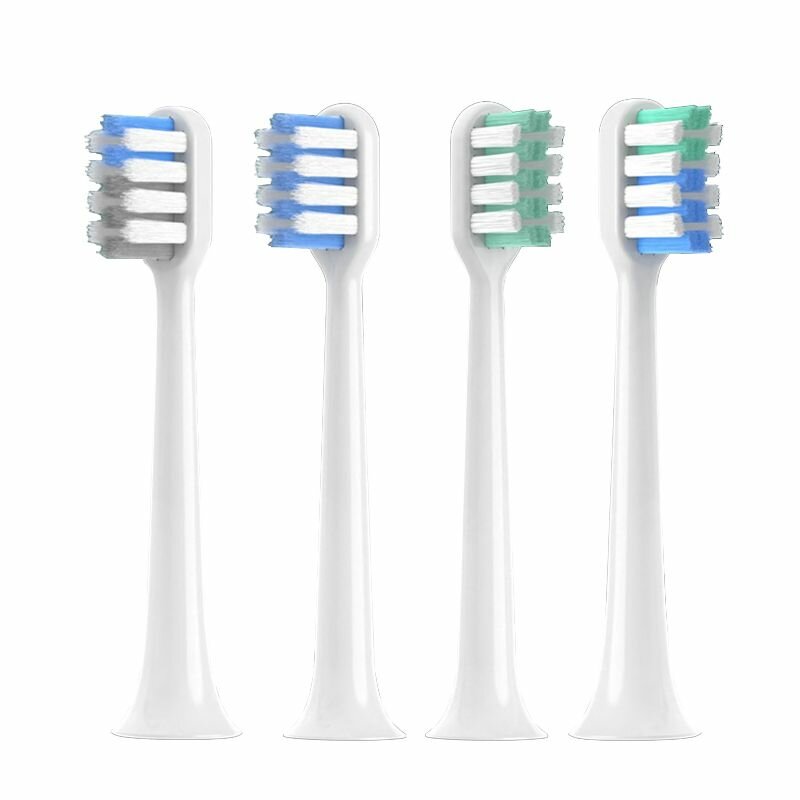 Сменные насадки для DR.Bei C1 C2 E0 S7 Sonic, электрические зубные щетки с мягкой щетиной DuPont, 4 шт.