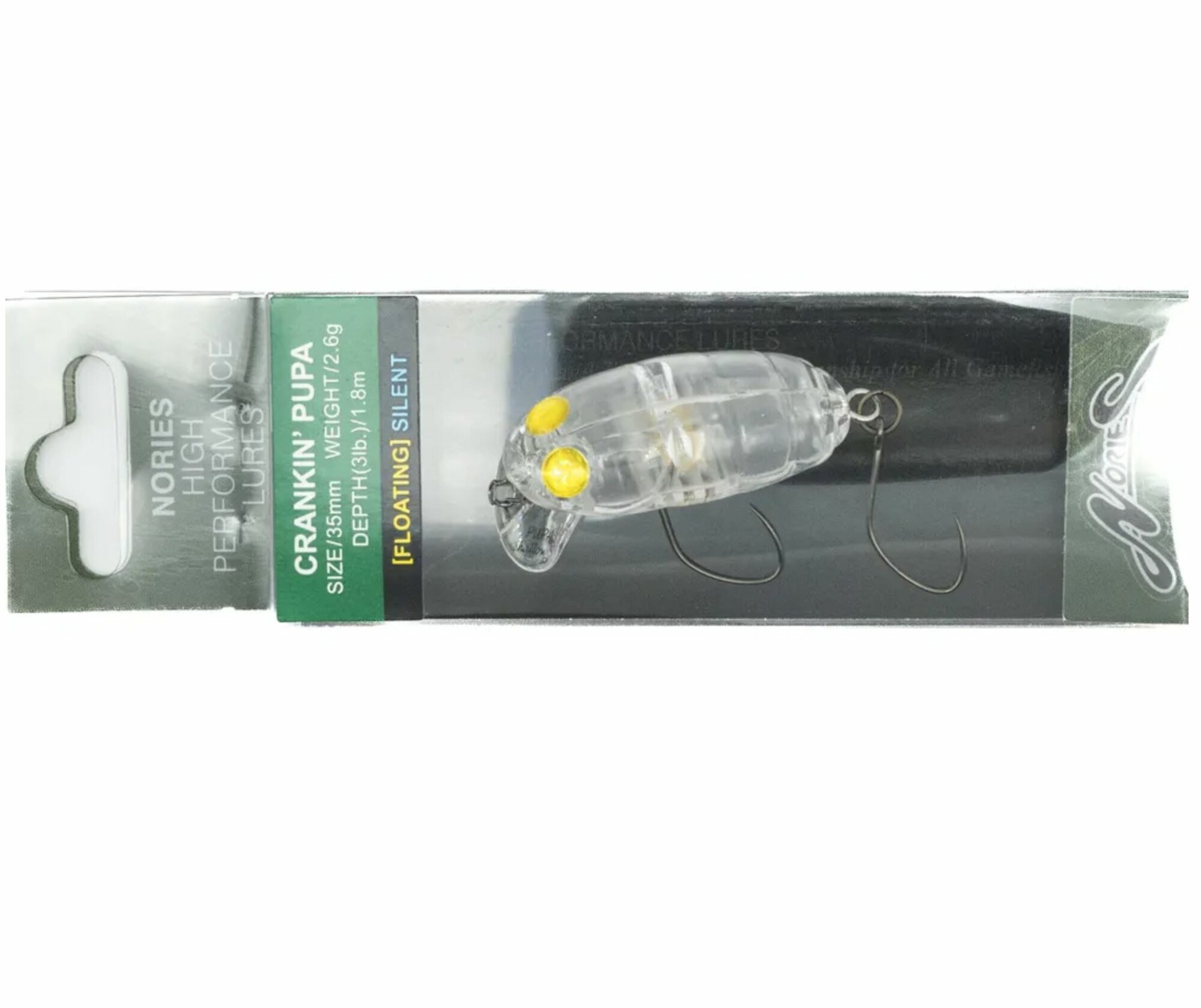 Воблер на форель Nories Crankin Pupa Shallow, 2.6 гр, 109 / Форелевые приманки