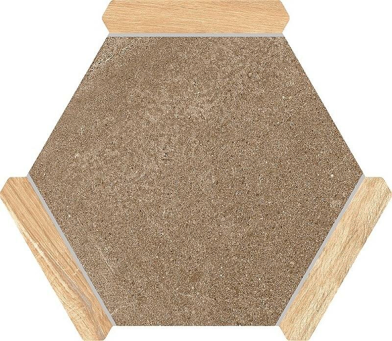 Керамогранит Monopole Ceramica Avant Sacramento Marron Pino 22х25 см, современный стиль