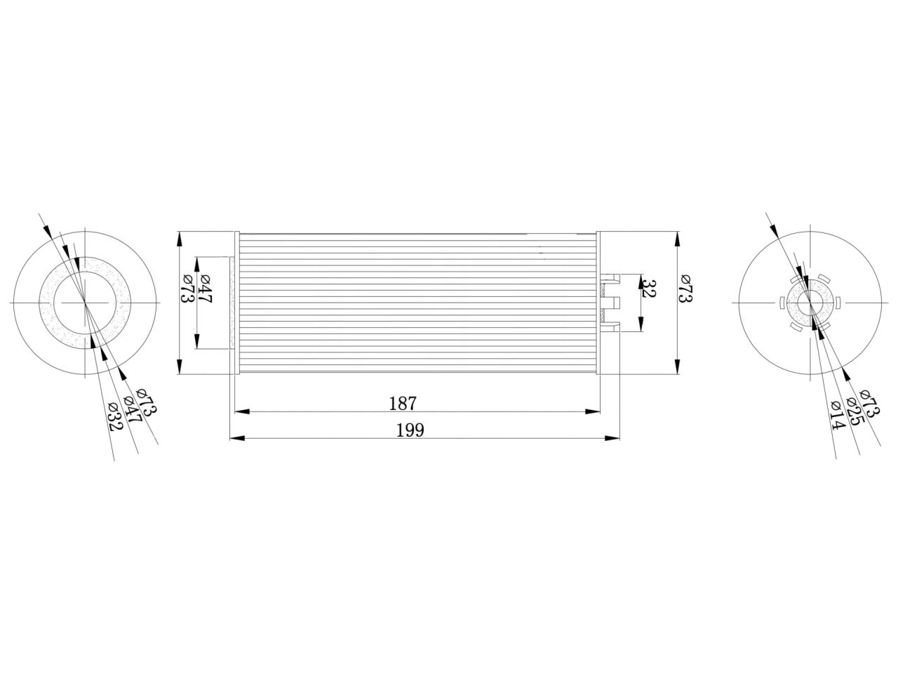UNIO FLT-20115 (059115561A / 059115561B / 059115562) фильтр масляный (eco) VW Passat (Пассат) b5 98-, Audi (Ауди) a6 II 97-, a4