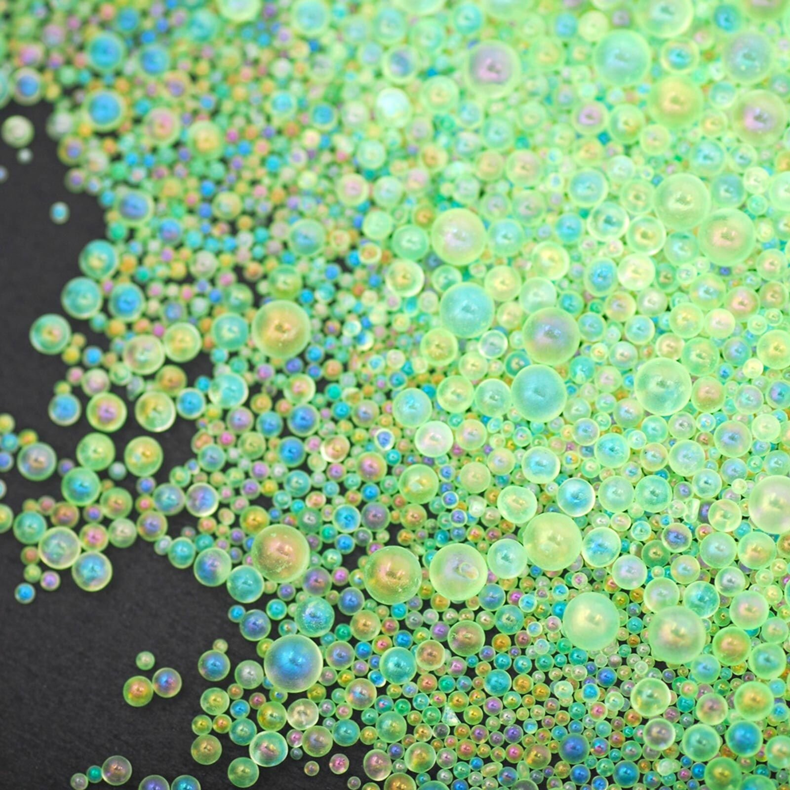 Эпоксидные пузырьки, микрогранулы, декоративная начинка, 50 г-светло-зеленый