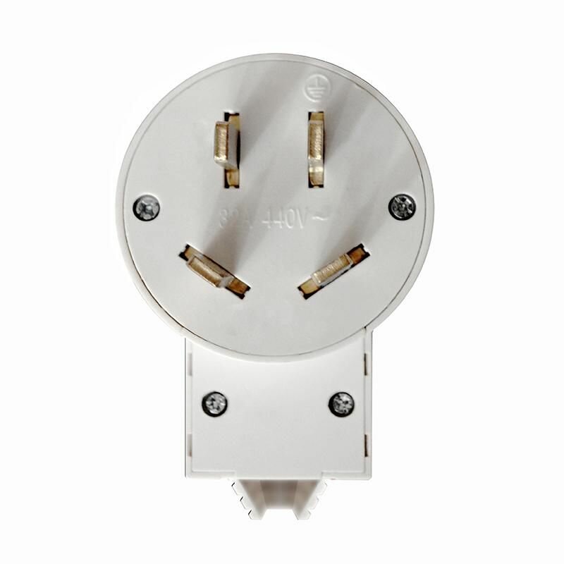 Вилка для плиты 3P+E 32А 440В бел. Universal 5313