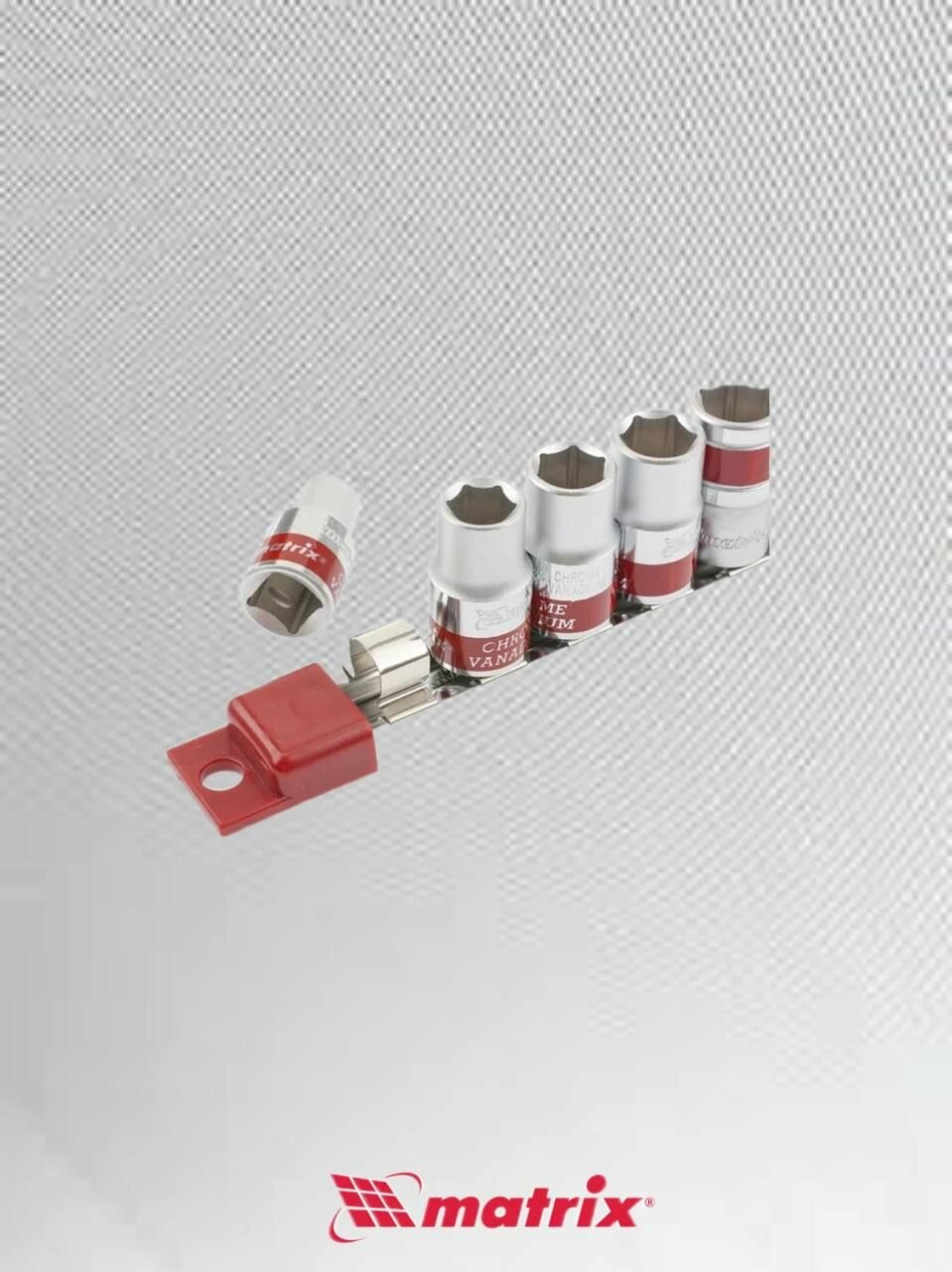 Набор торцевых головок (6-гранные; 1/2"; 10-22 мм; 10 шт.) MATRIX 13557