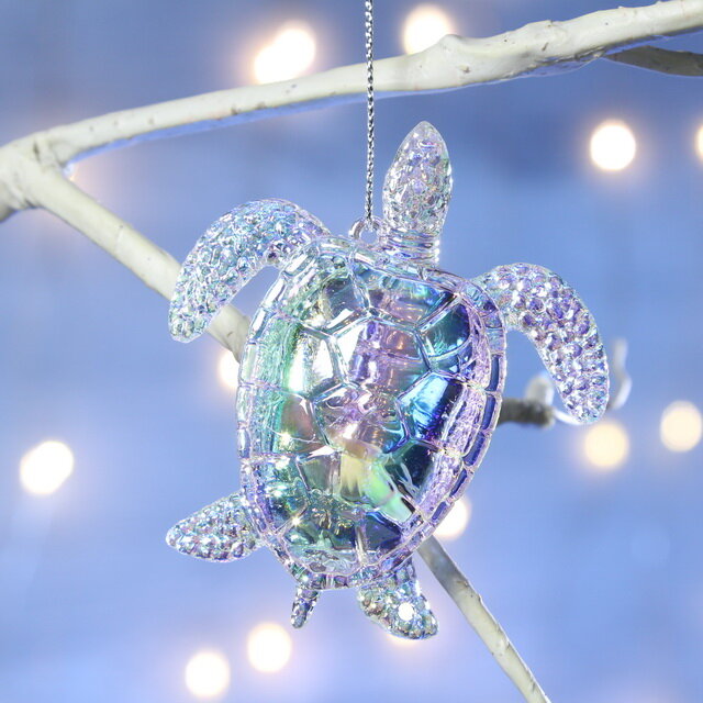 Елочная игрушка Черепаха - Радужный Бриз 8 см, подвеска, Forest Market, 191275