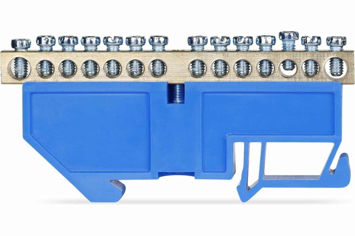 Нулевая "N" шина с изолятором на DIN-рейку 14 гр Smartbuy SBE-bc-14-dr