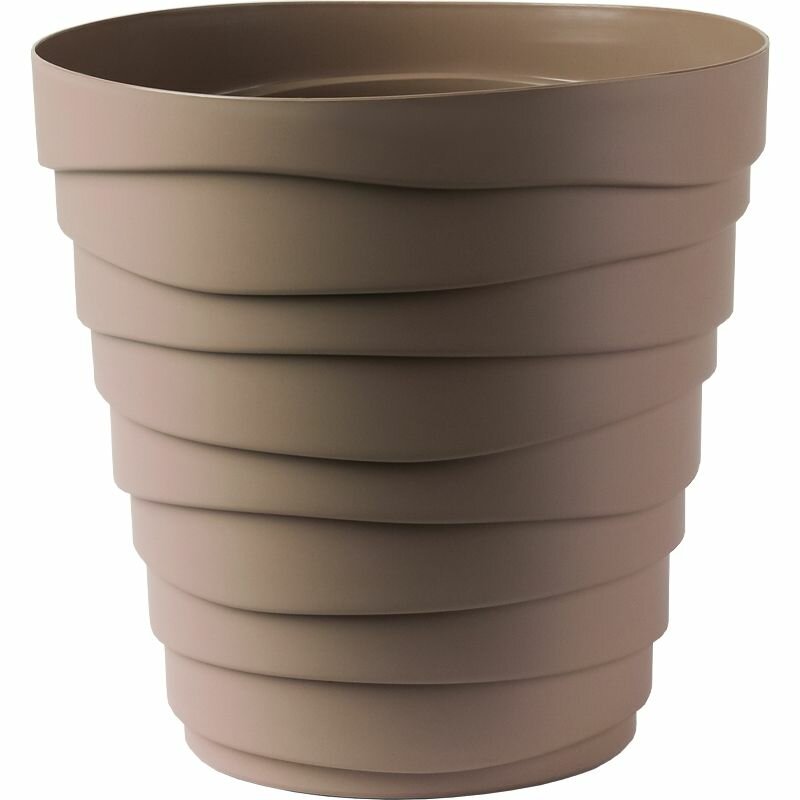 Кашпо ВМС "Бархан" 3,5 л, цвет Фраппе, с дренажной системой