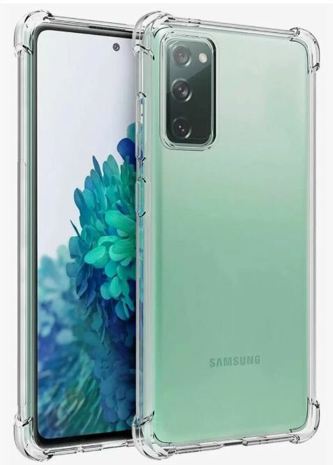 Чехол на Samsung Galaxy S21 FE / S21FE (Самсунг s21 fe, Самсунг галакси с21 фе, с21фе) противоударный силиконовый "Антишок"