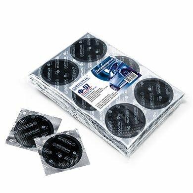 Камерная заплатка Ф57, диаметр 57 мм, 100 шт пакет Rossvik