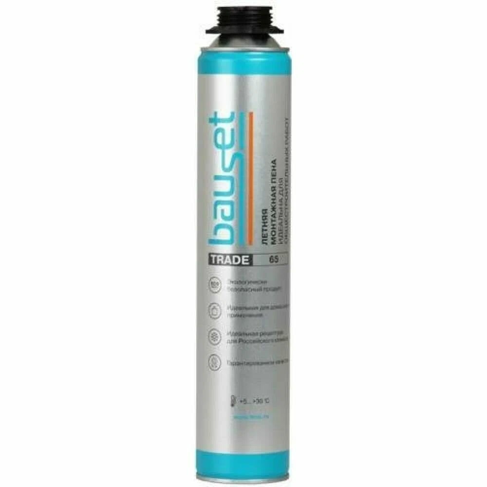 Пена монтажная профессиональная Bauset TRADE 65, летняя