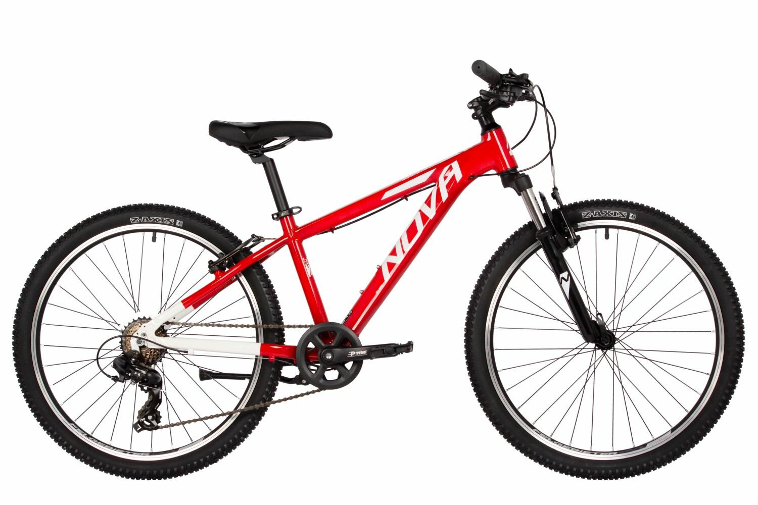 Велосипед Novatrack Extreme 7. V 24 (2025), алюминиевая рама, размер, 13", на рост 130-155 см, Красный-белый