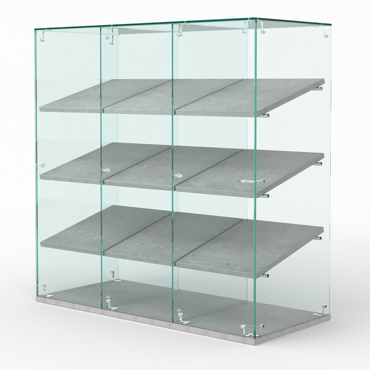 Витрина "сладость" №1-КОП-П для конфет, орехов, печенья пдсп, Метрополитан Грей