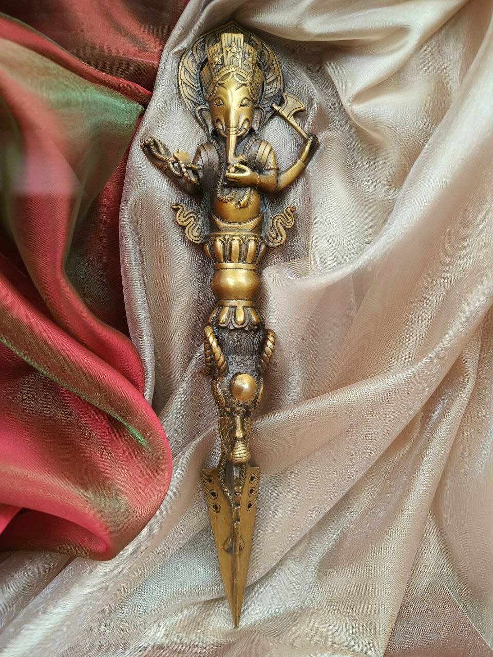 Пурба Ганеша, Бронза, Китай (32*9.5*3.5 см.)