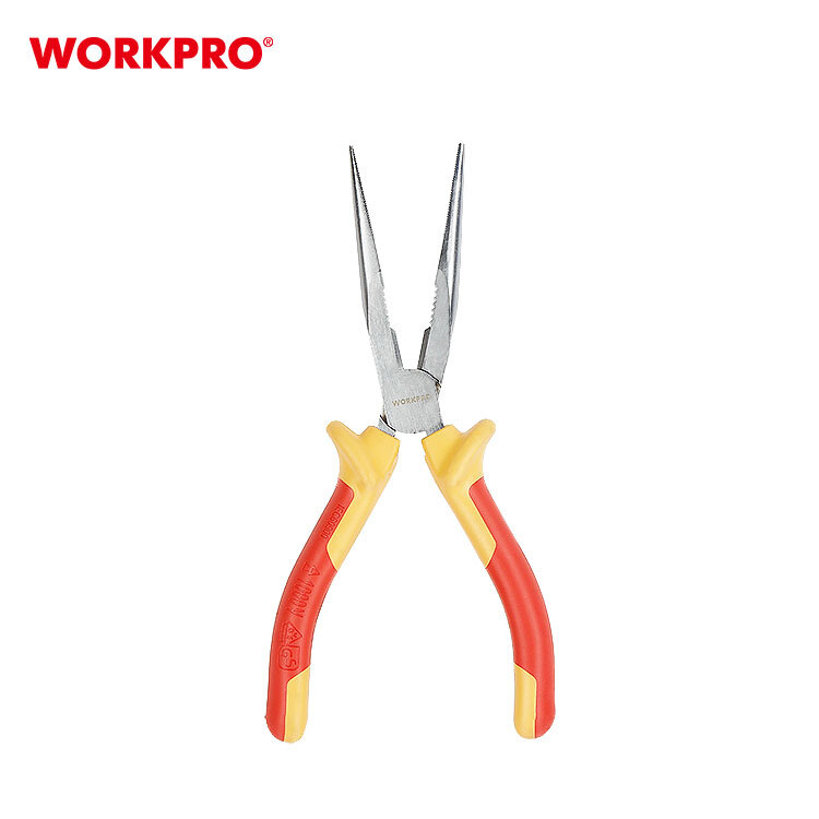 Круглогубцы диэлектрические 180 мм, хром-ванадиевые WORKPRO, WP342013