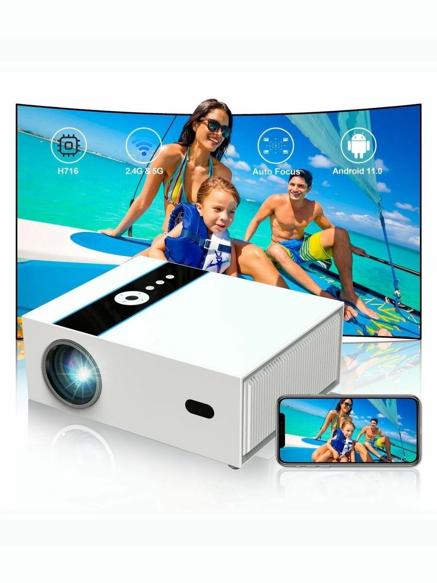 Проектор Vivicine X6, Full HD, 1920х1080, ультракороткофокусный, Bluetooth, Wi-F