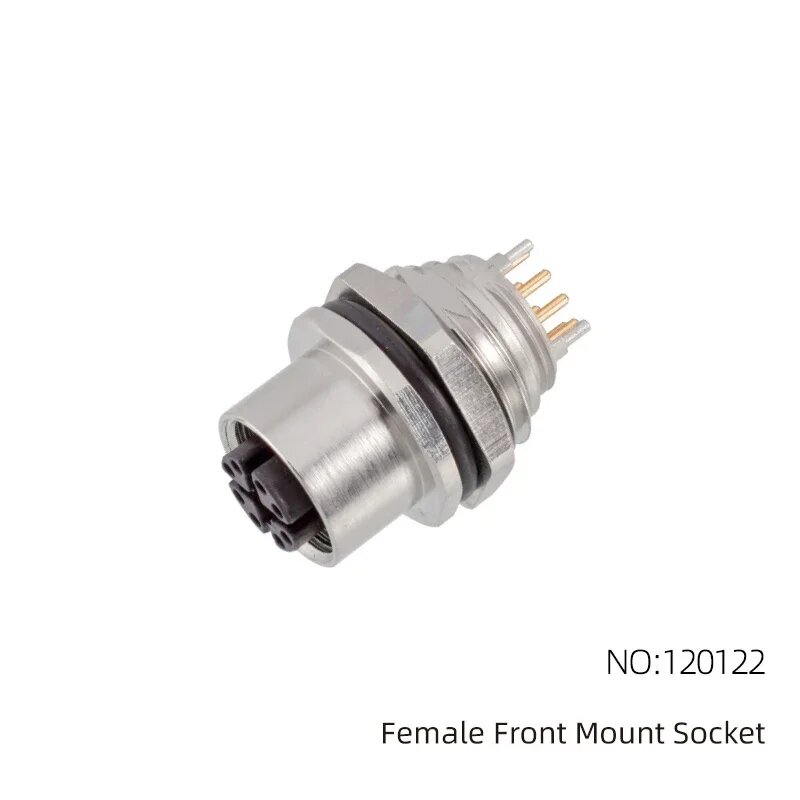 CAZN M12 X-тип угловой разъем 90 градусов 8-ядерный водонепроницаемый 120122