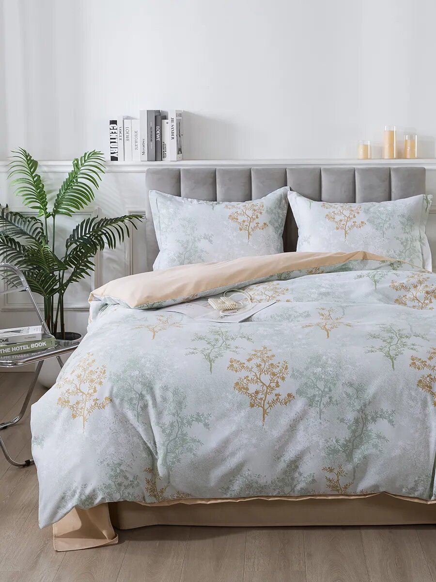 Постельное белье 1.5 спальное фланель хлопковая Flannel