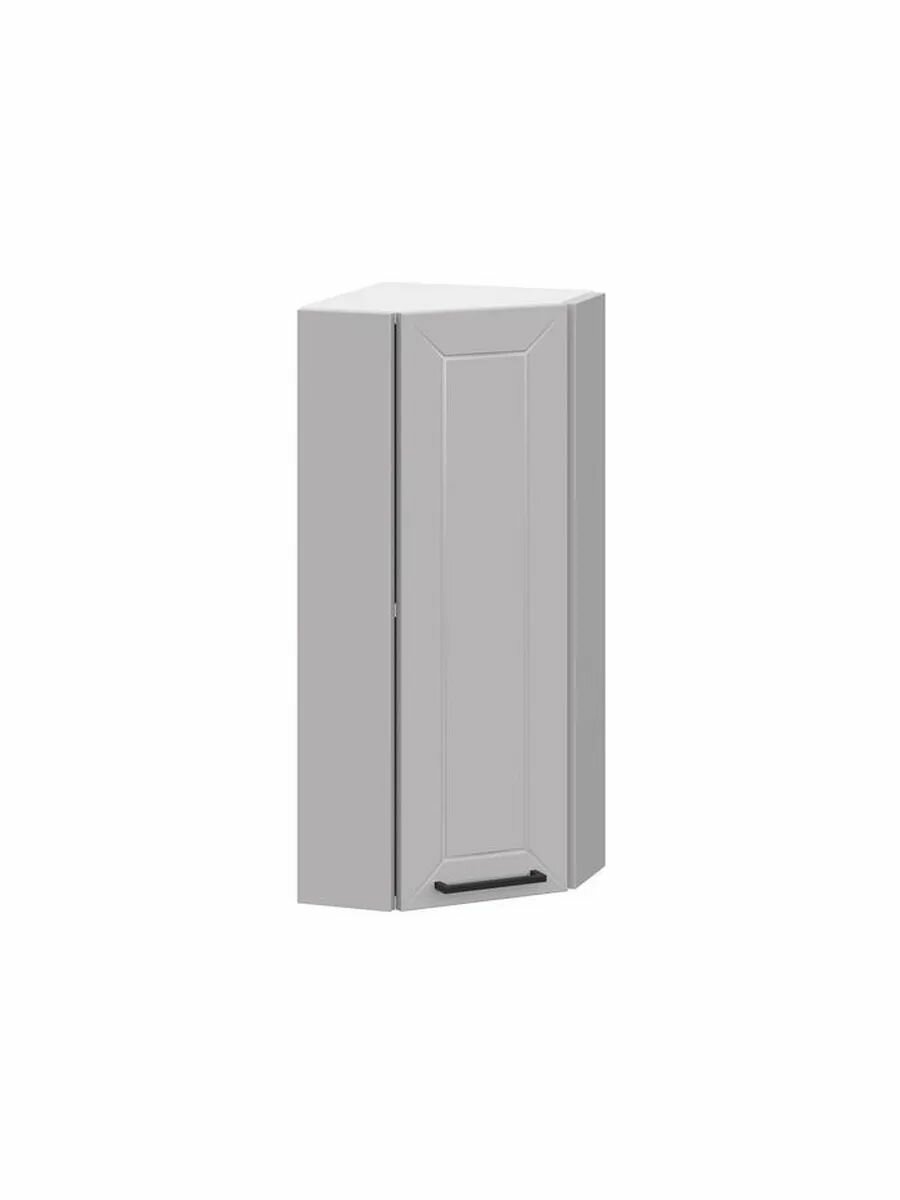 Кухонный модуль навесной, торцевой шкаф Сектор с доводчиками, с полками, 30х29.6х72 см, Белый / Нео