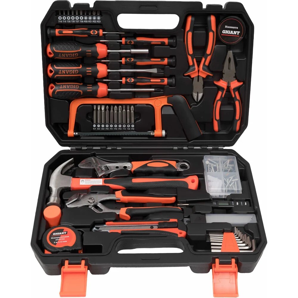 Профессиональный набор инструмента для дома в чемодане, 102 предмета Gigant GNJ-102