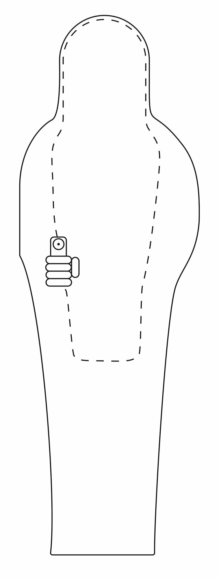 Мишень для пулевой стрельбы. Мишень №2с "ростовая фигура преступника"