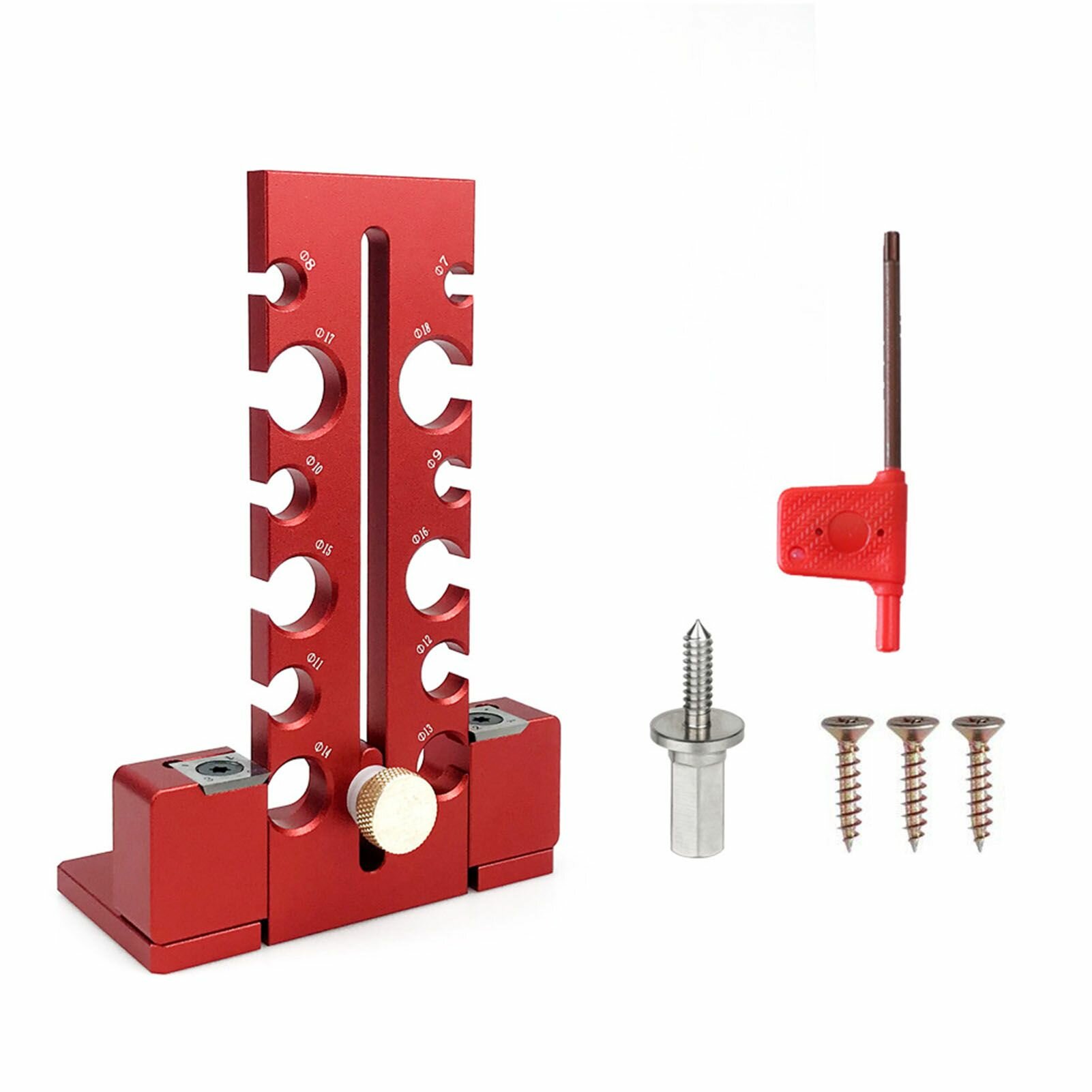 Набор дюбельных фрез (7-18 мм) для дрели