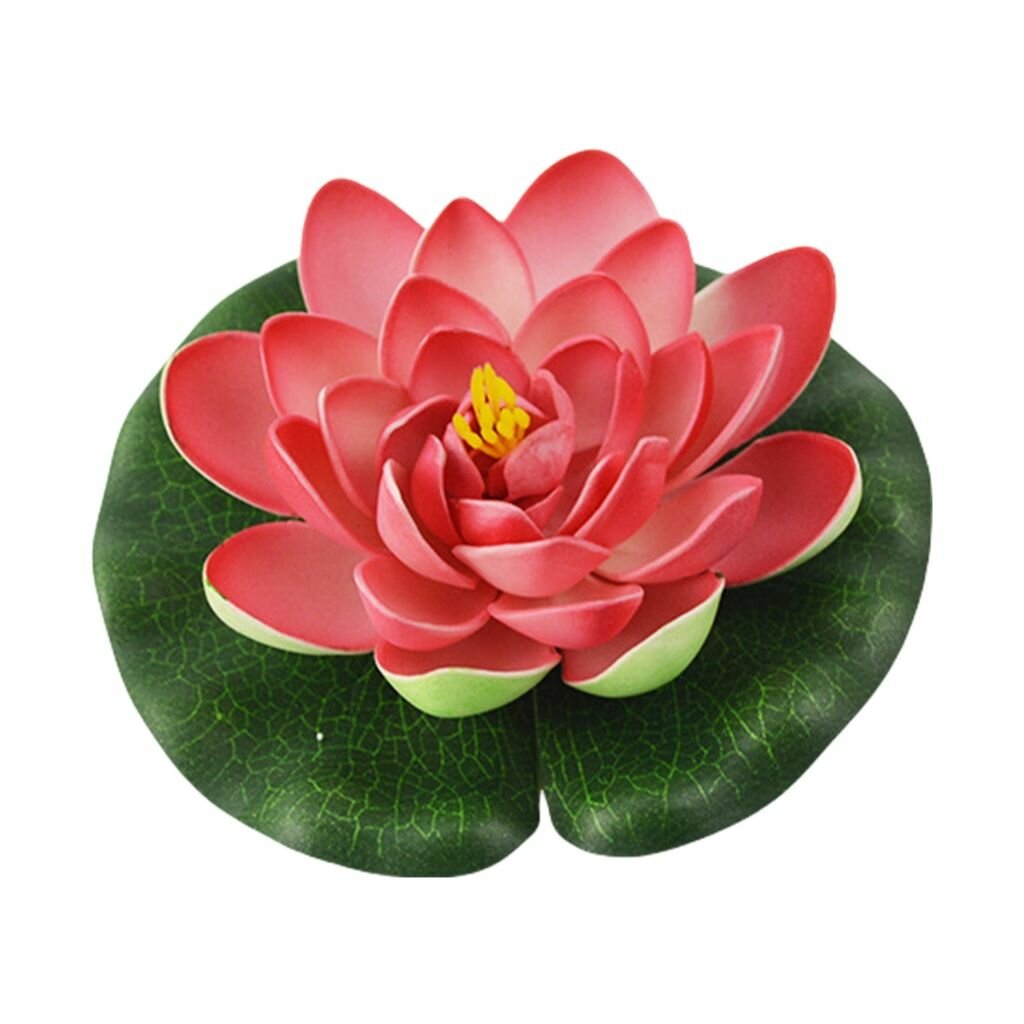 Искусственные плавающие лотосы смешанных цветов для прудов и садов