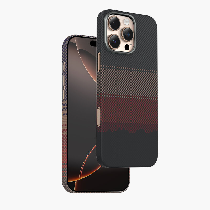 Чехол Карбоновый для Айфон 16 Про Кевлар (Kevlar Carbon Touch) — SEANOVA Sunlit