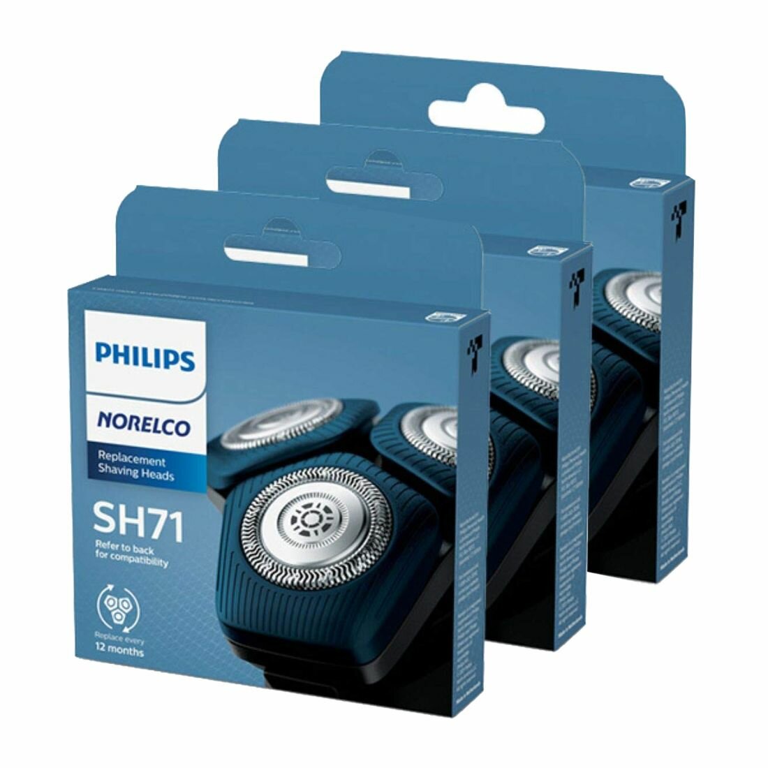 Насадки для электробритв Philips HQ9 для всех бритв Norelco SpeedXL и SmartTouchXL, набор из 3 частей с 9 отдельными насадками.