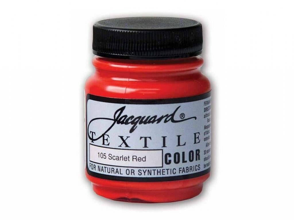 Нерастекающаяся краска по светлым тканям "Textile Colors" алая 105