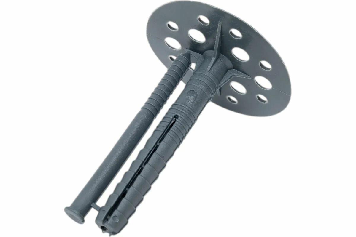 Дюбель-гриб для теплоизоляции Интехпласт 10*80 с пластиковым гвоздем, 100 шт 859636251475