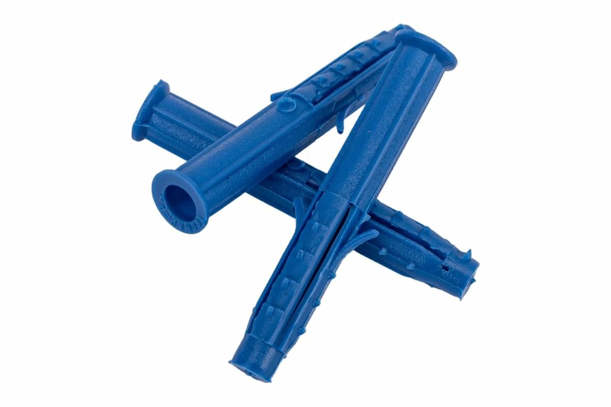 Распорный дюбель Чапай 5х40 шипы+усы, синие 1000шт - пакет Tech-Krep 111140