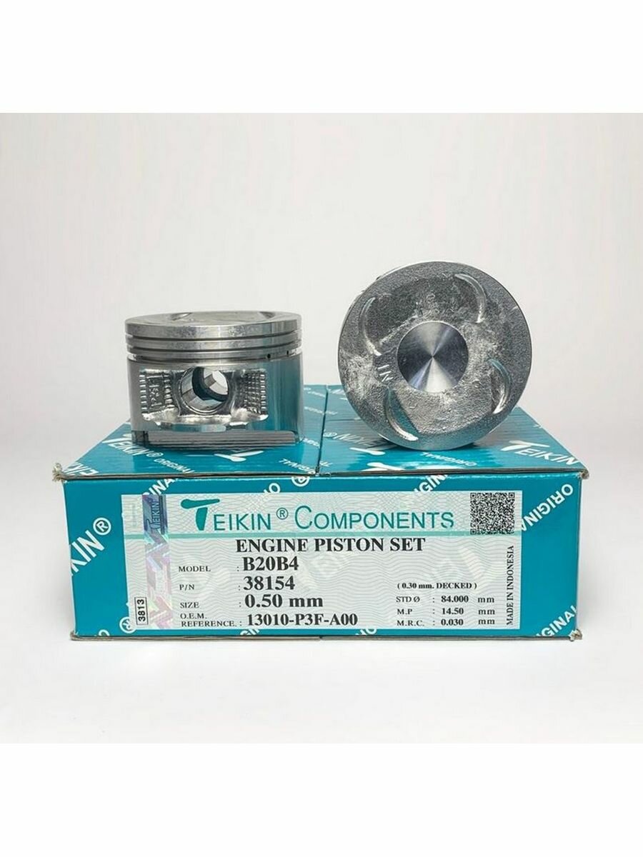 Комплект поршней HONDA B20B4, d84.0+0.50, Teikin 38154.050