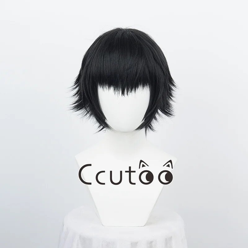 Косплей парик Мэри леди черный серый ccutoo