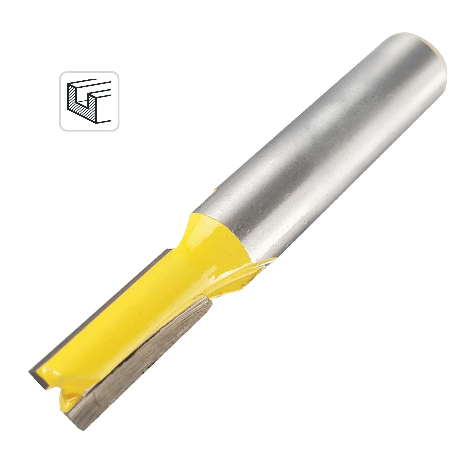 Фреза пазовая прямая по дереву 6x16 мм, хвостовик 8 мм, код 553308 для обработки древесины