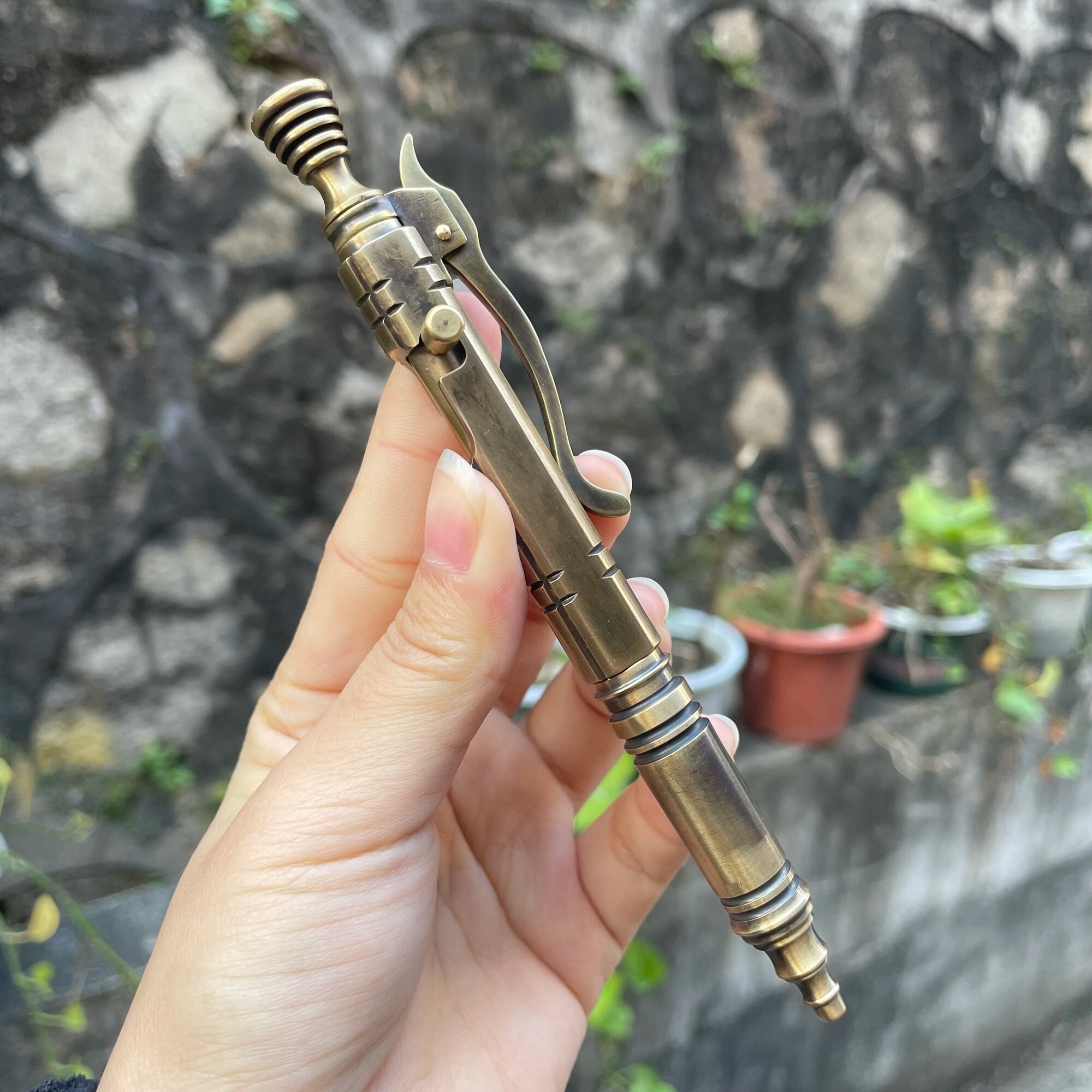 Тактическая ручка из латуни