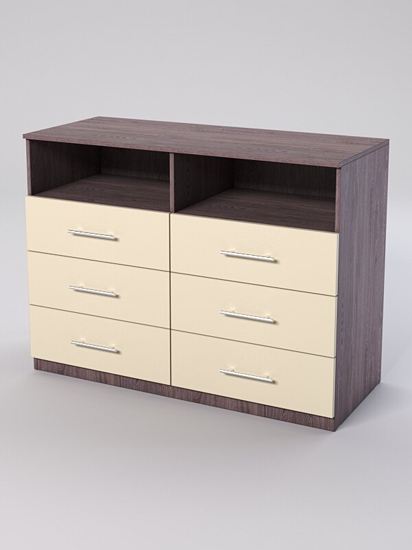 Тумба для офисной техники №14, Ясень Анкор и Крем Вайс U31105-U2236