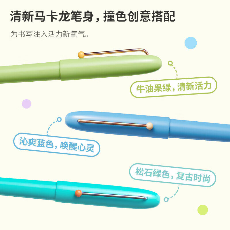 KACO Ruitu Plastic-Tipped Fountain Pen Light Purple/Silver Clip Third Grade Student Adult Calligraphy Practice Unisex Birthday Gift EF Nib Ink Pen with Ink Absorber/Ink Sac