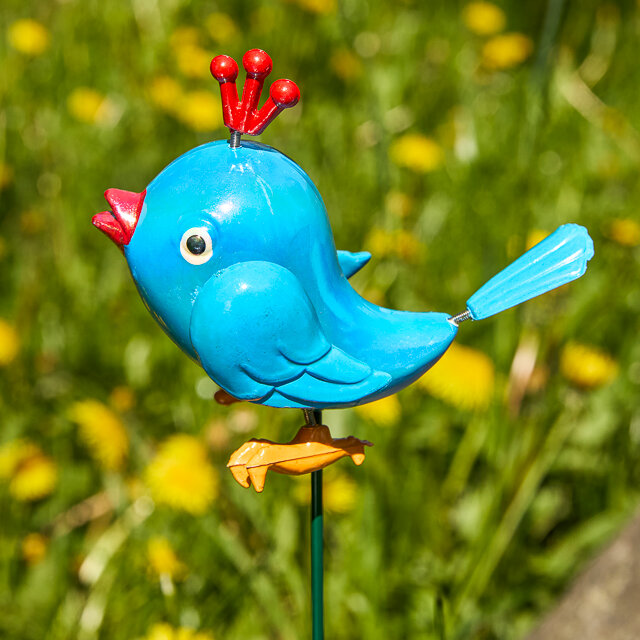 Садовый штекер Синяя Птичка Блю 65 см, Kaemingk, 808197-1